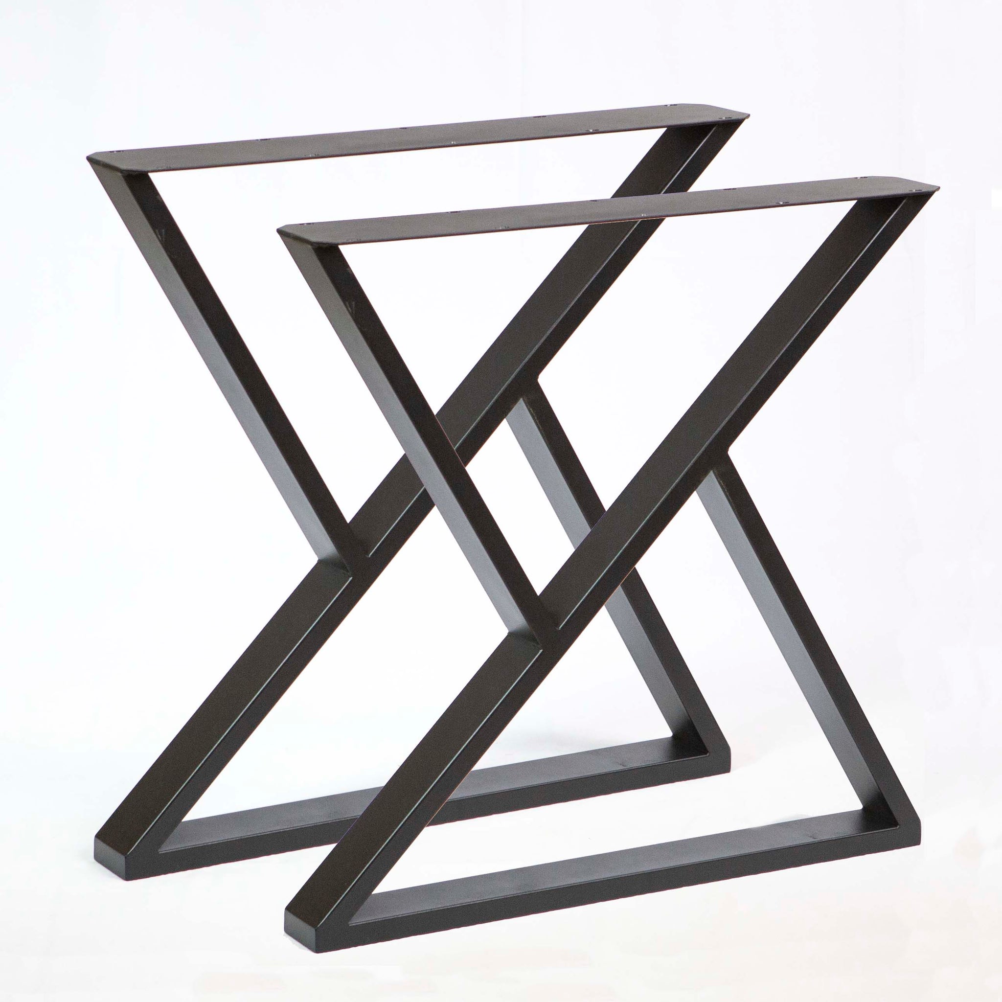 Sleek Z-Shaped Steel Legs for Contemporary Tables