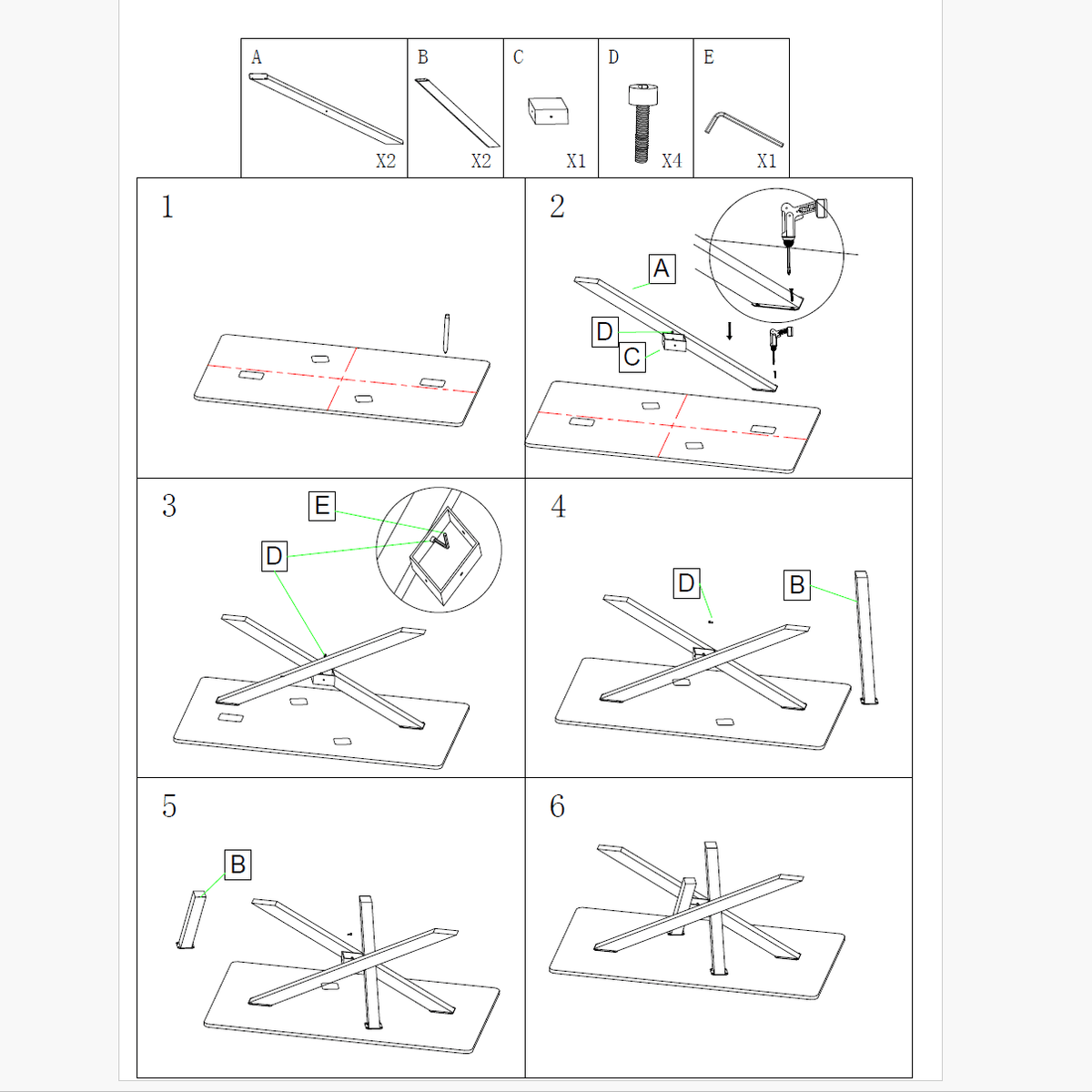 Straw Bundle Shaped Industrial Coffee Table Legs, SS1720 - Taylor's ...