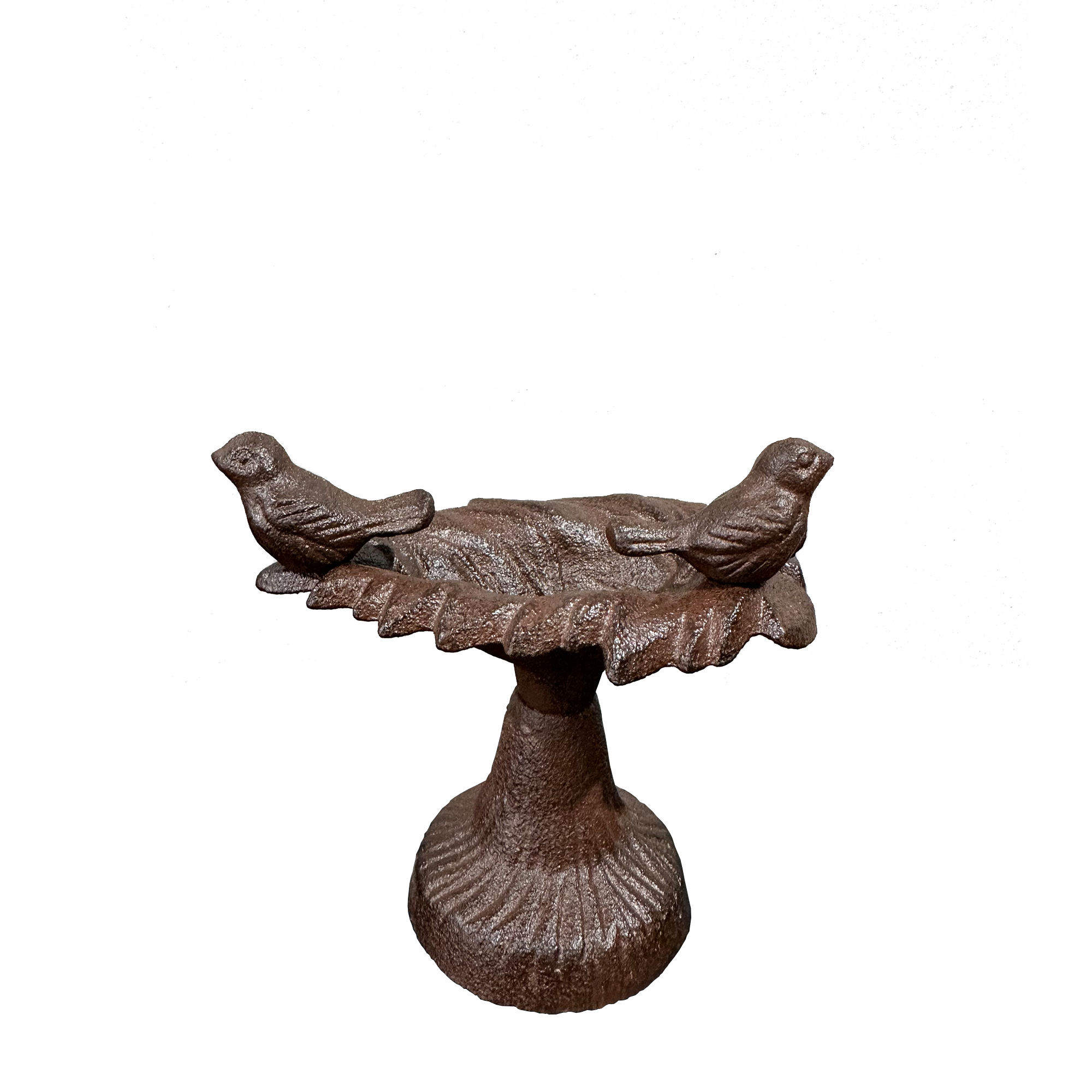 Cast Iron Bird Bath & Feeder- Double birds