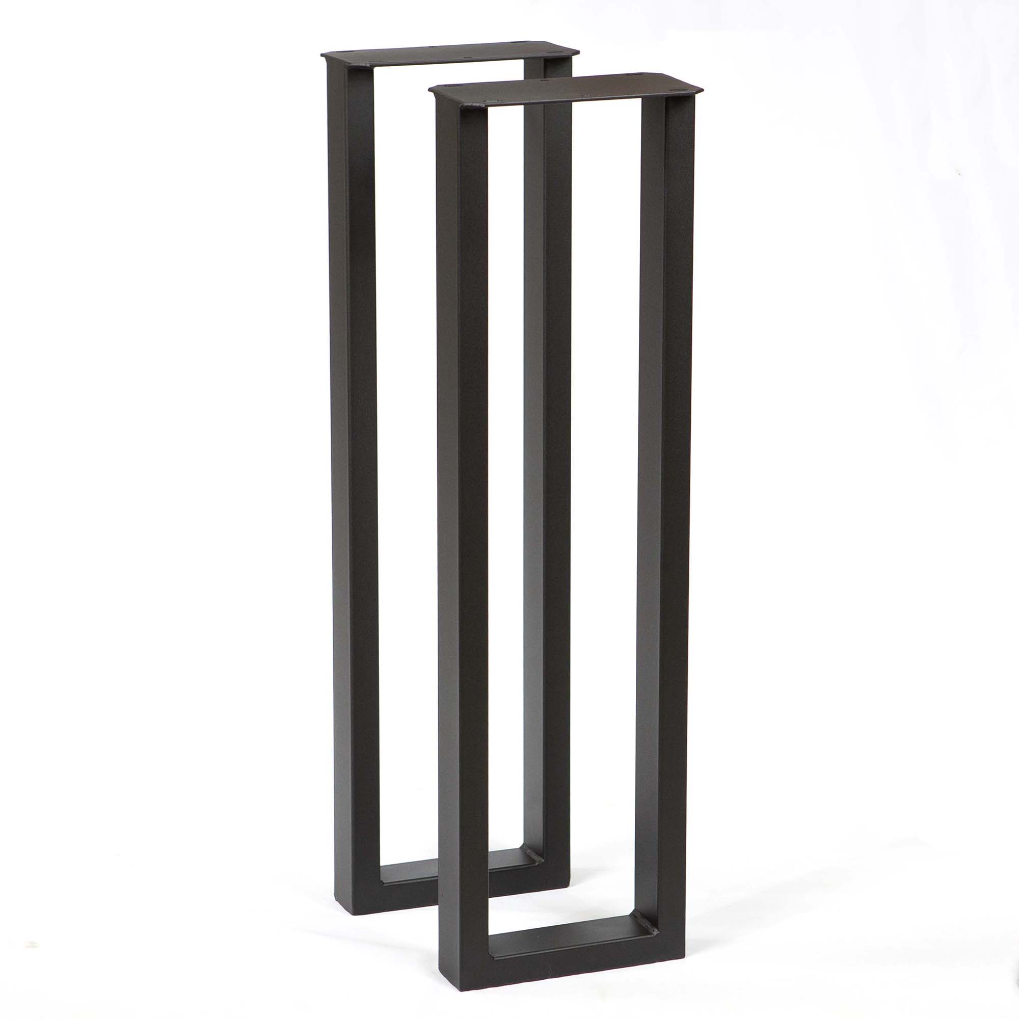 U-Shaped Narrow Console Table Legs, Metal Sofa Table Legs, W5033H28
