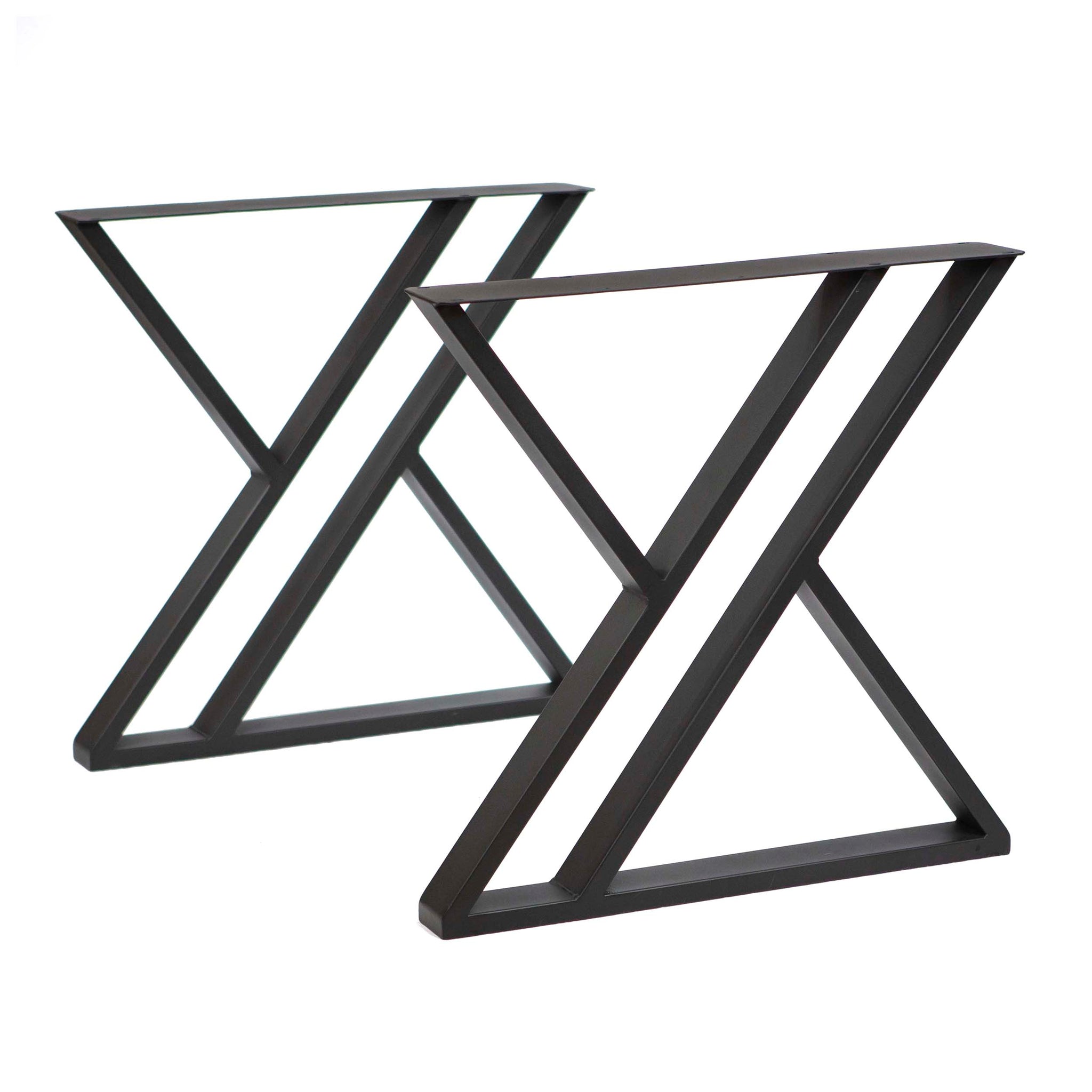Double-Z Dining Table Legs, Black Powder Coated, SS1110